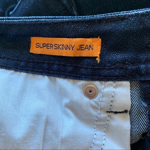 Tory Burch | Jeans | Tory Burch Super Skinny Logo Dark Wash Jean 26 ...